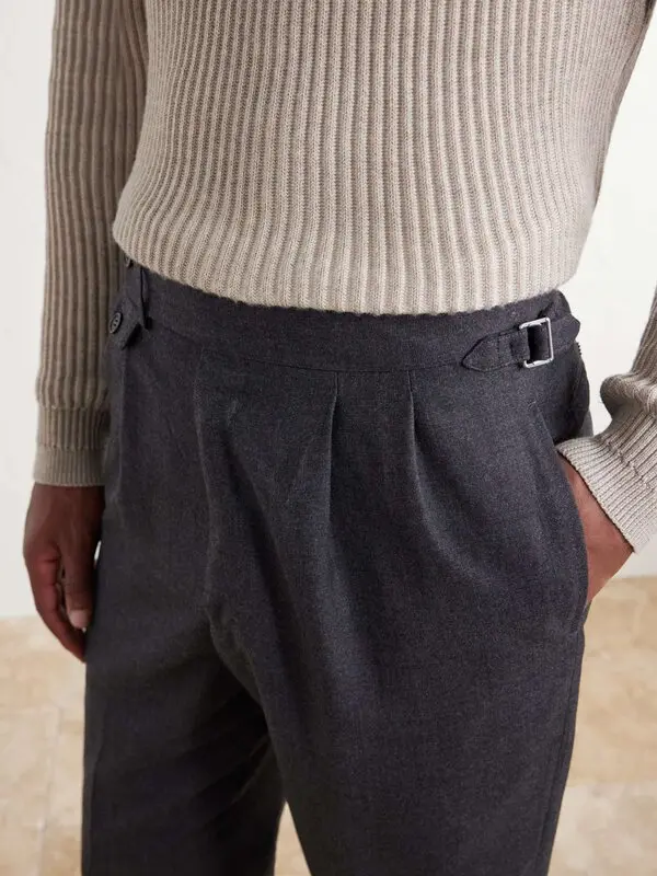 Dunhill Straight-leg Wool And Cashmere-blend Suit Trousers