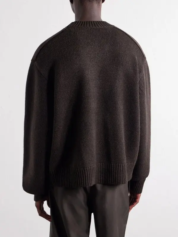 Studio Nicholson Yak And Merino Wool-blend Sweater - Brown