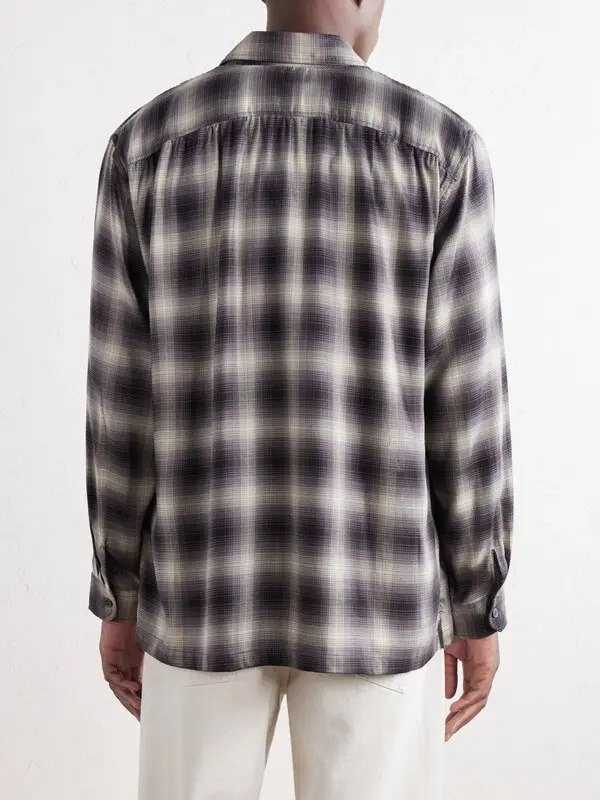 Our Legacy Every Checked Tencel® Twill Shirt - Black