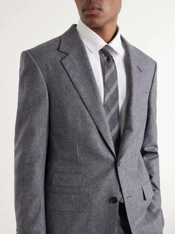 Dunhill Herringbone Wool And Cashmere-blend Suit Jacket