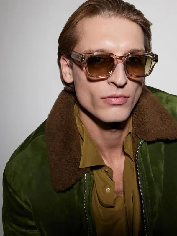 CUTLER AND GROSS 1432 Square-frame Acetate Sunglasses - Neutrals