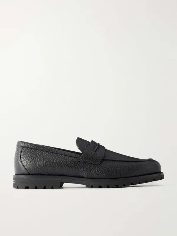 Zegna Full-grain Leather Loafers
