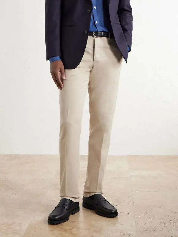 Zegna Full-grain Leather Loafers