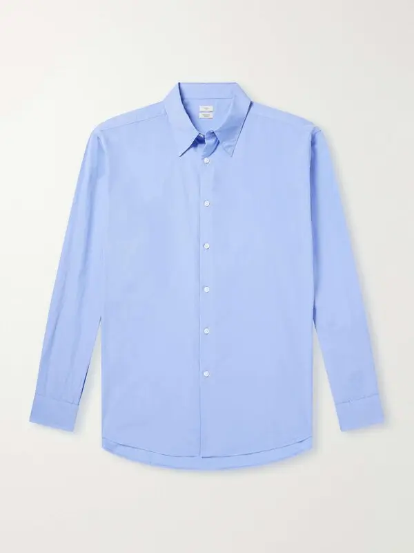 YOKE Classic-collar Cotton-poplin Shirt