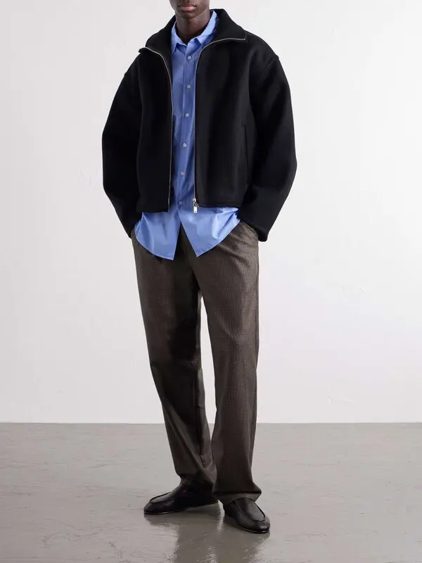 YOKE Classic-collar Cotton-poplin Shirt