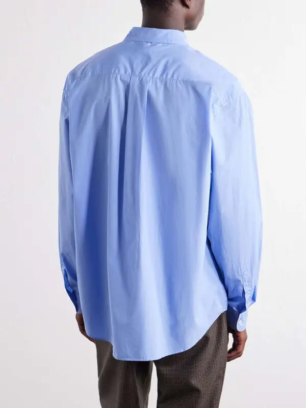 YOKE Classic-collar Cotton-poplin Shirt