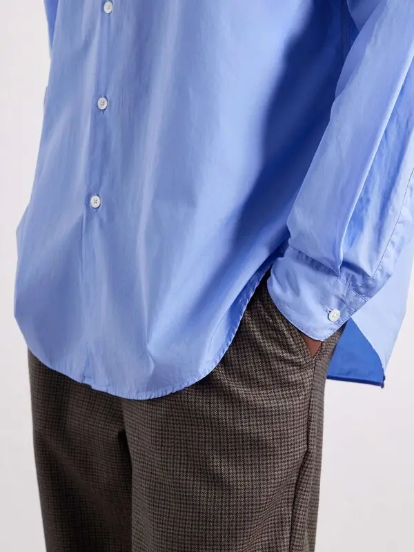 YOKE Classic-collar Cotton-poplin Shirt