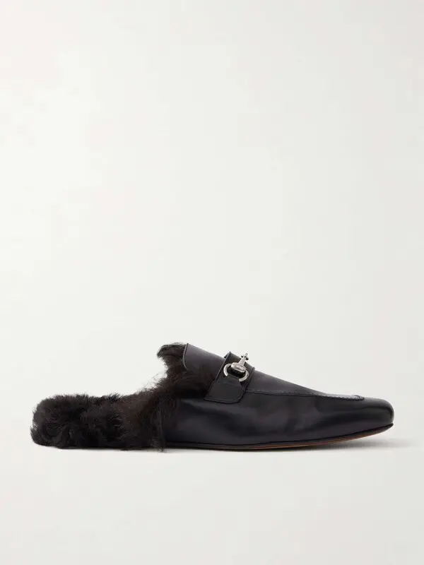 Gucci Larindo Horsebit-embellished Leather Loafers