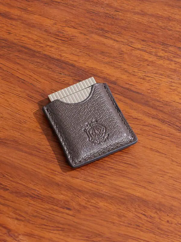 Dunhill Steel And Leather Cigar Cutter Case