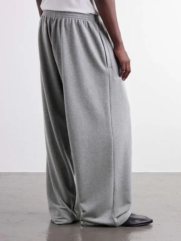 Gucci Wide-leg Cotton And Cashmere-blend Jersey Sweatpants