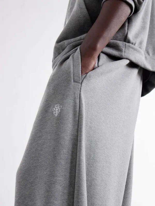 Gucci Wide-leg Cotton And Cashmere-blend Jersey Sweatpants