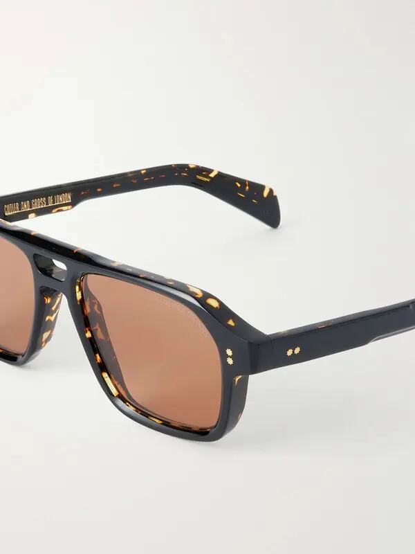 CUTLER AND GROSS Gr15 Aviator-style Acetate Sunglasses