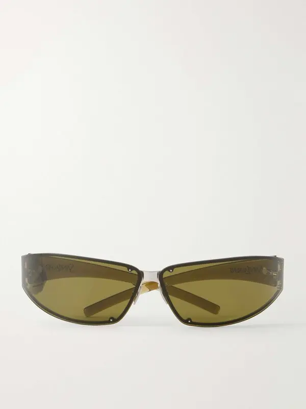 Saint Laurent Sl 963 Round-frame Injected -tone Metal Sunglasses