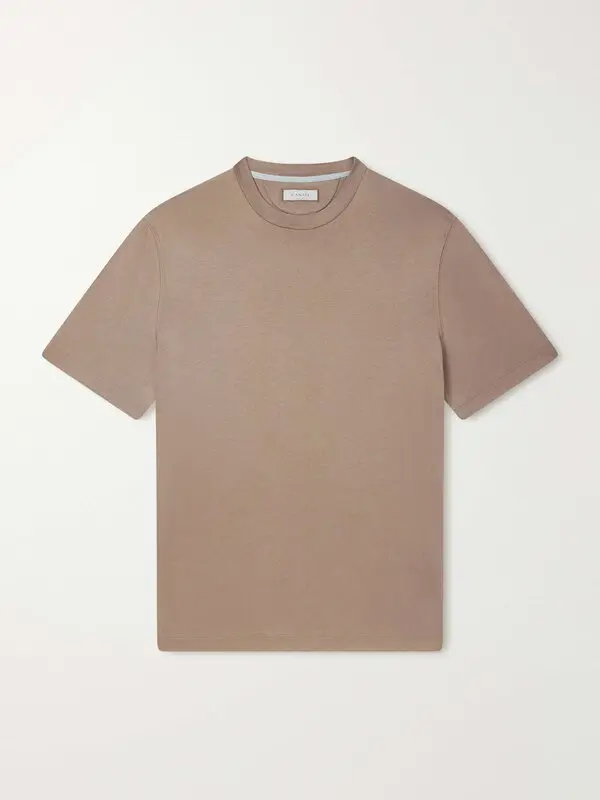 Canali Cotton-jersey T-shirt