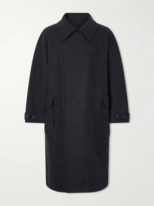 YOKE Double-breasted Wool And Cashmere-blend Felt Coat