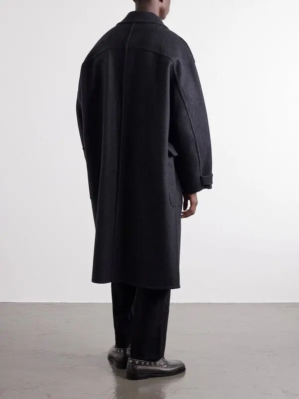 YOKE Double-breasted Wool And Cashmere-blend Felt Coat