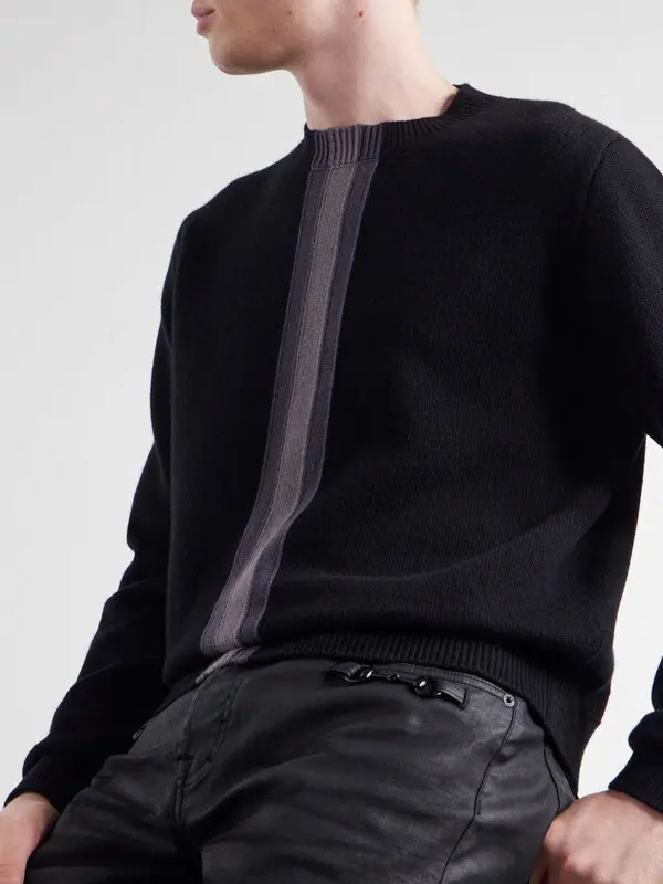 Gucci Web-intarsia Wool Sweater