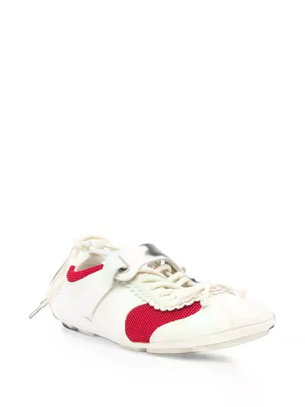 SHUSHU/TONG Scalloped Bow Sneakers - White