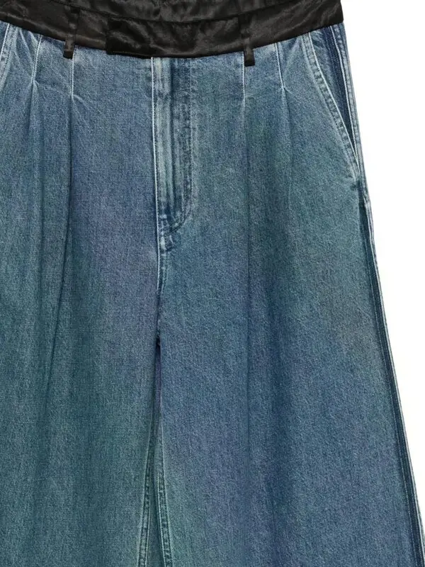 FORTE_FORTE Pleated Wide-leg Jeans