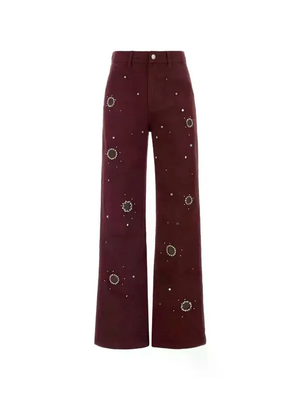 DES_PHEMMES Crystal-embellished Cargo Pants