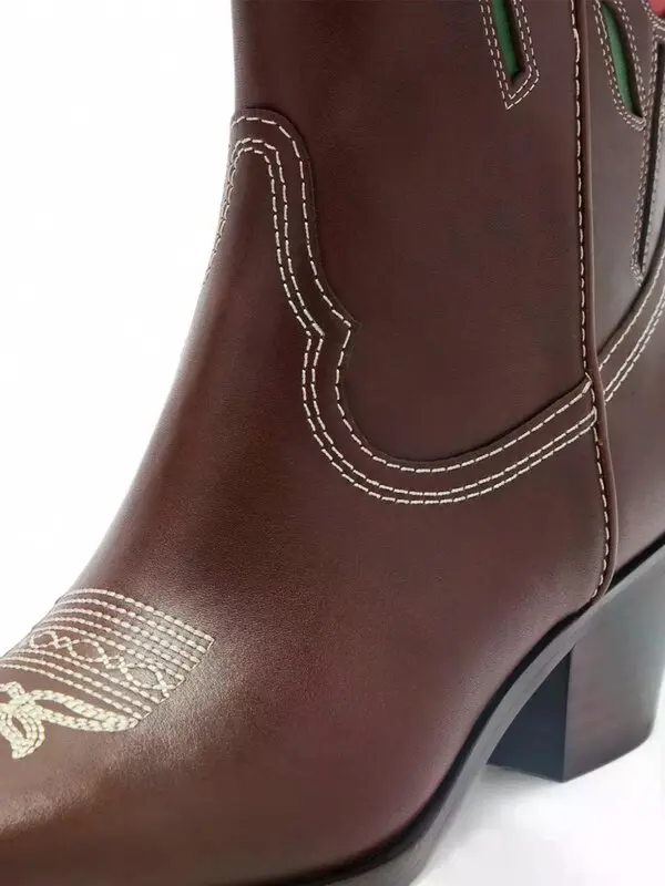 LOEFFLER RANDALL Tulip-appliqué Western Boots
