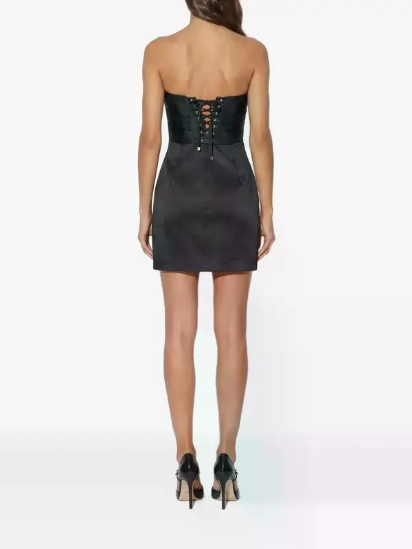 Elisabetta Franchi Mini Dress In Gazar Fabric