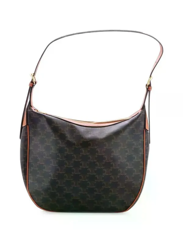 Celine Heloise Bag Triomphe Coated Canvas Medium Shoulder Bag