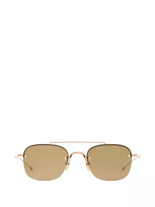 Thom Browne Rimless Square-frame Sunglasses - Gold