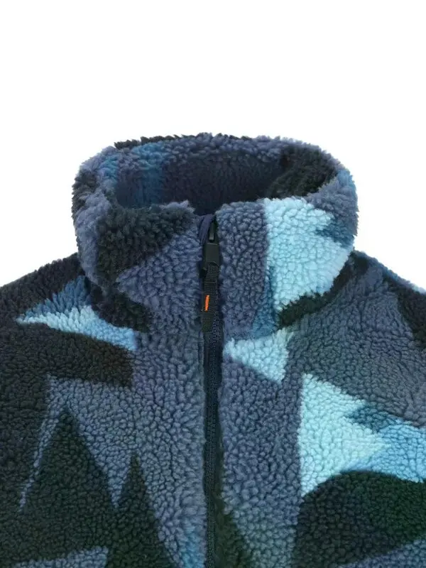 NAPAPIJRI Geometric-print Zip-up Sweatshirt