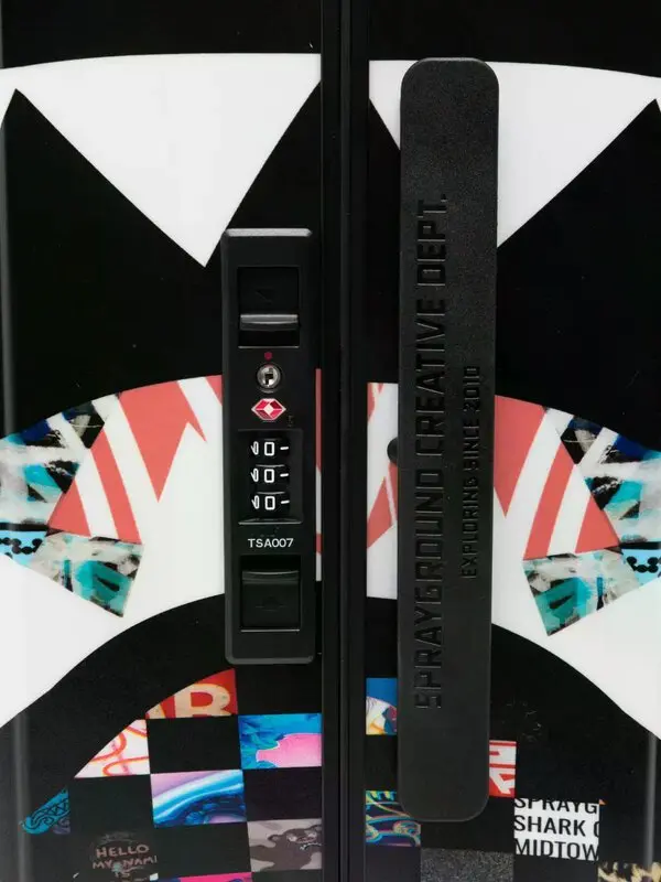 SPRAYGROUND Check-pattern Shark-print Cabin Trolley