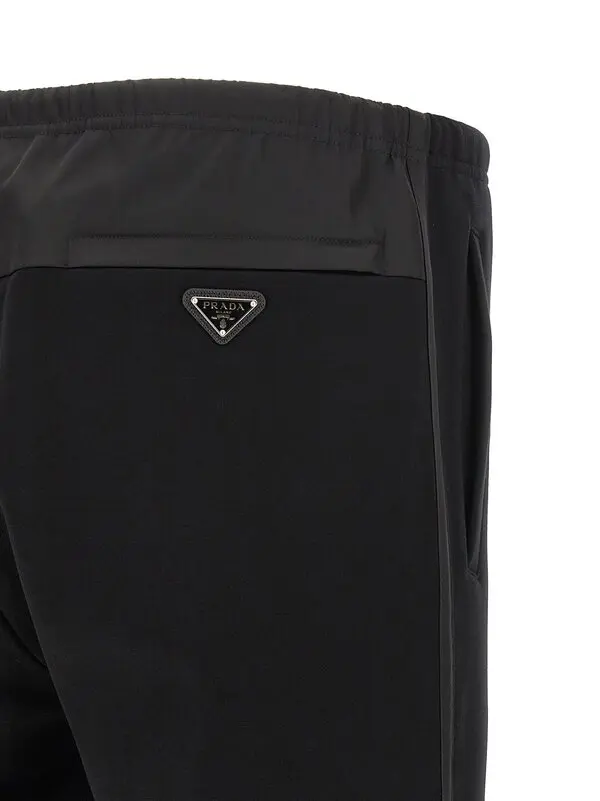 Prada Re-nylon Band Joggers