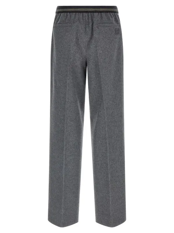 Miu Miu Velour Wool Pants
