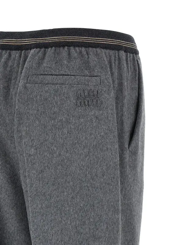 Miu Miu Velour Wool Pants