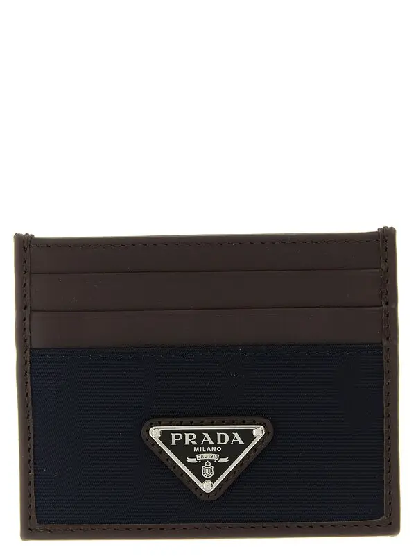 Prada Nylon Leather Cardholder