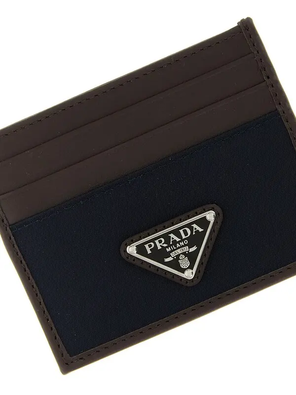 Prada Nylon Leather Cardholder