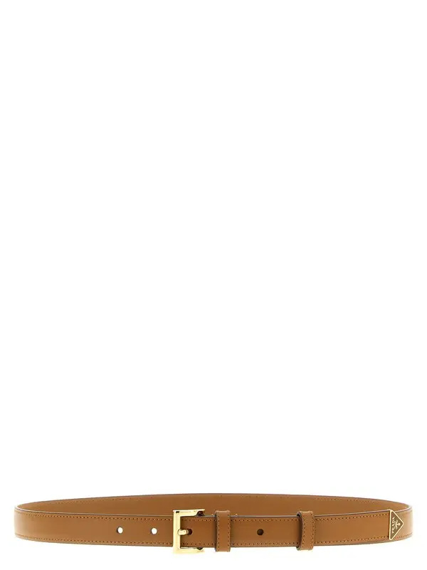 Prada Leather Belt - Brown