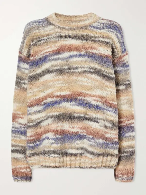 Veronica Beard Castile Striped Wool-blend Sweater