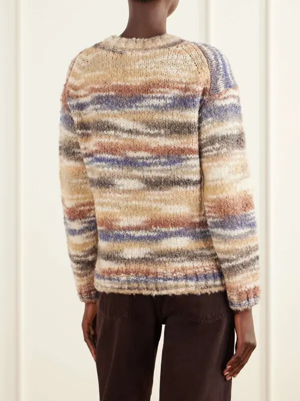 Veronica Beard Castile Striped Wool-blend Sweater