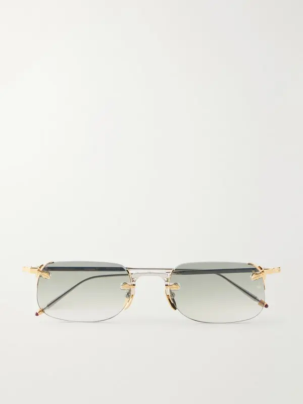 JACQUES MARIE MAGE Fonda Rimless Square-frame Titanium Sunglasses