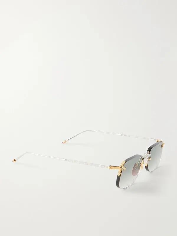 JACQUES MARIE MAGE Fonda Rimless Square-frame Titanium Sunglasses