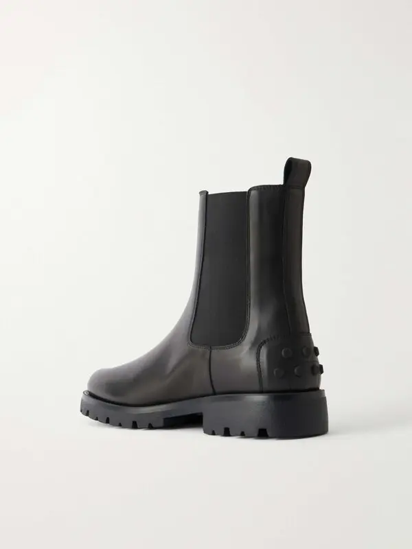 TOD'S Gomma Leather Chelsea Boots