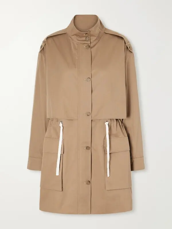 TWP Drawing Conclusions Cotton-twill Drawstring Jacket - Neutrals