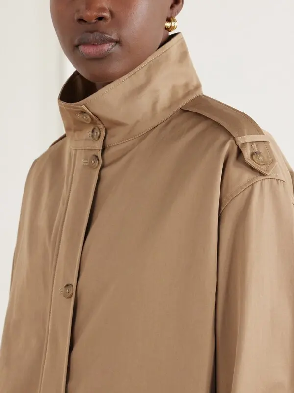 TWP Drawing Conclusions Cotton-twill Drawstring Jacket - Neutrals