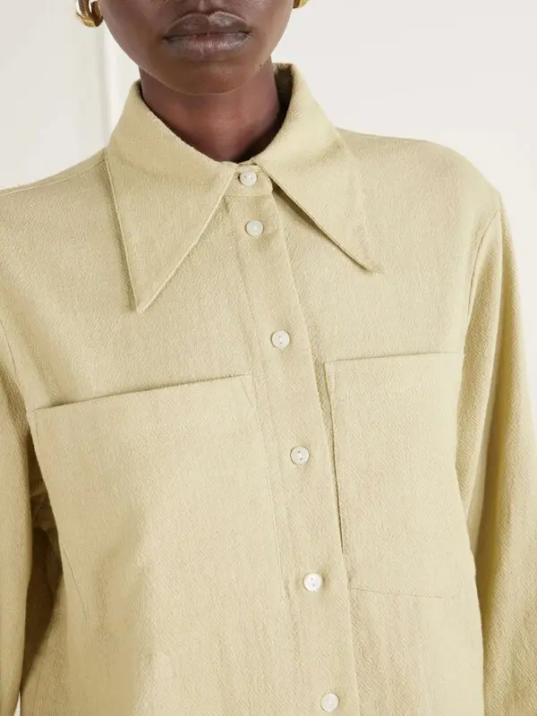 Alix Of Bohemia Delta Textured Cotton Shirt