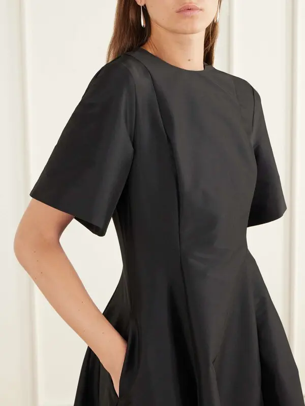 Bernadette Madeline Paneled Taffeta Midi Dress