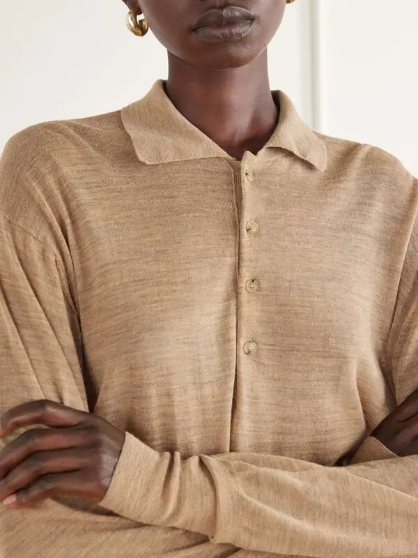 HAIKURE Millie Stretch-knit Jersey Bodysuit - Camel