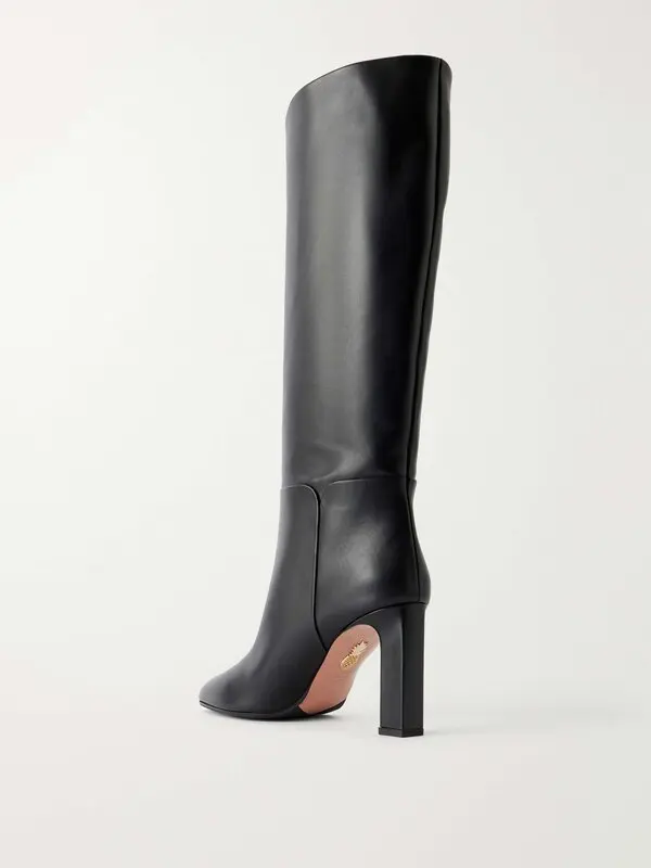 AQUAZZURA Sellier 85 Leather Knee Boots