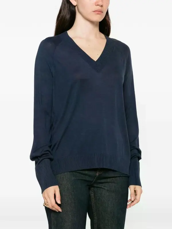 JOSEPH Gallow V-neck Long-sleeves T-shirt
