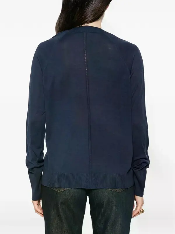 JOSEPH Gallow V-neck Long-sleeves T-shirt