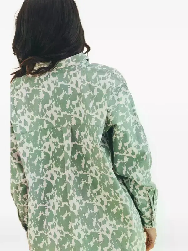 FAVORITE PEOPLE Crush Cow-pattern Cotton Shirt